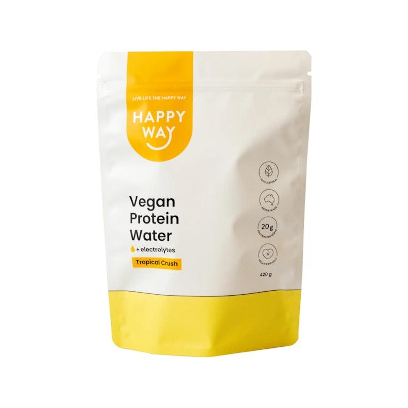 Buy Happy Way Tropical Crush Vegan Protein Water Powder 420g online at ...