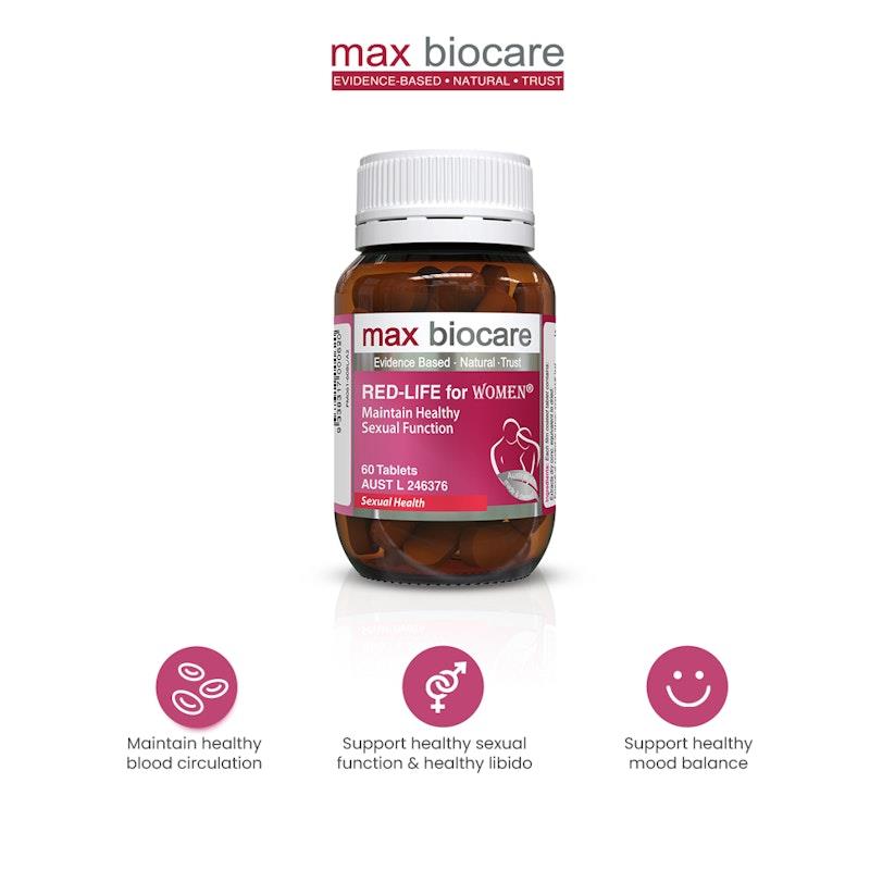 Buy Max Biocare RED-LIFE for Women 60Tablets Online at Chemist Warehouse®