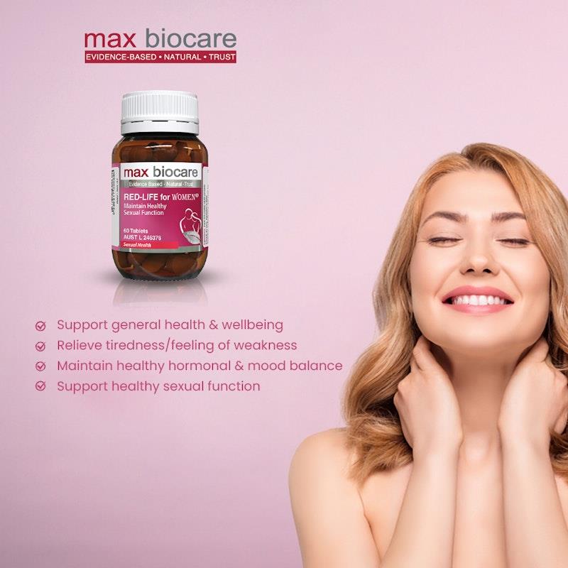Buy Max Biocare RED-LIFE for Women 60Tablets Online at Chemist Warehouse®