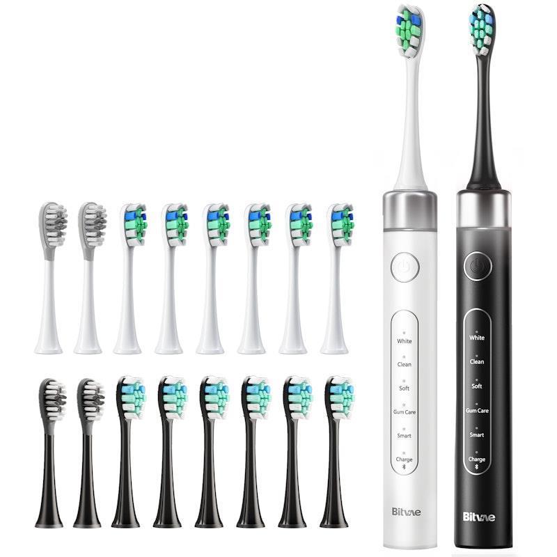 Buy Bitvae S2 Electric Toothbrush Duo Pack - 1x Black & 1x White 1Pack ...