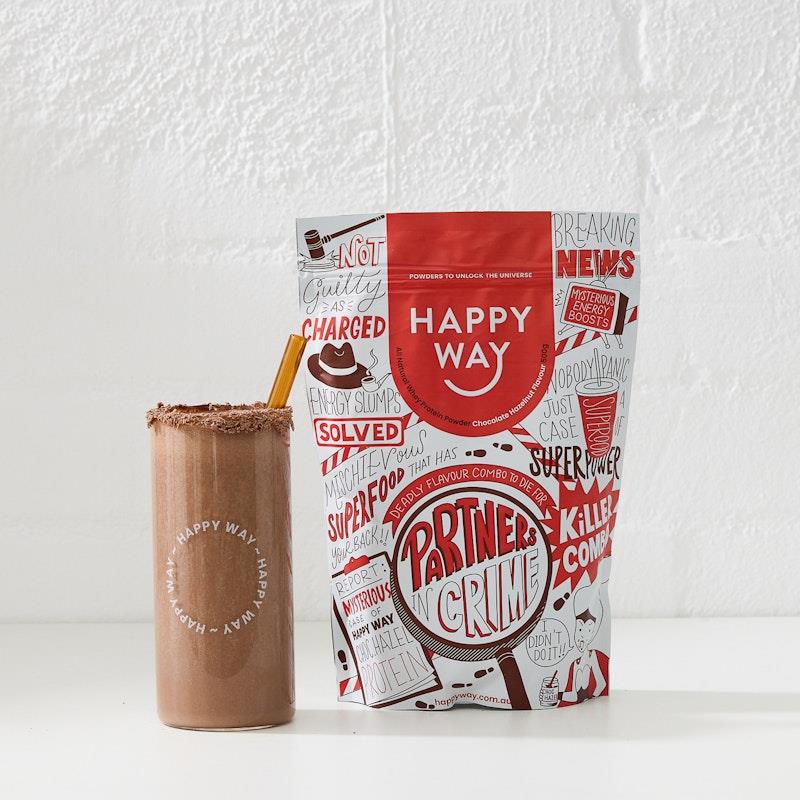Buy Happy Way Chocolate Hazelnut Whey Protein Powder 500g Online at ...