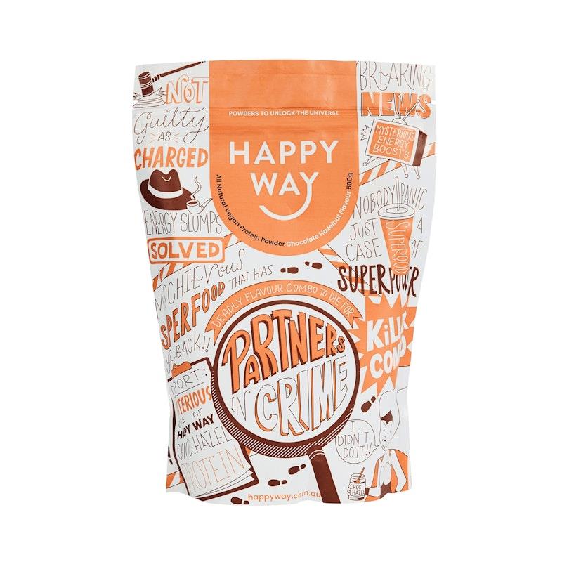 Buy Happy Way Chocolate Hazelnut Vegan Protein Powder 500g online at ...
