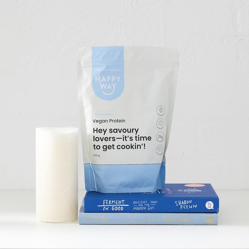 Buy Happy Way Flavourless Vegan Protein Powder 500g Online at Chemist ...
