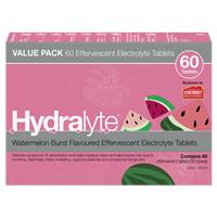 Buy Hydralyte Electrolyte Effervescent Watermelon 60 Tablets Exclusive ...