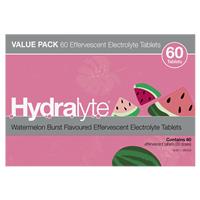 Buy Hydralyte Electrolyte Effervescent Watermelon 60 Tablets Exclusive ...