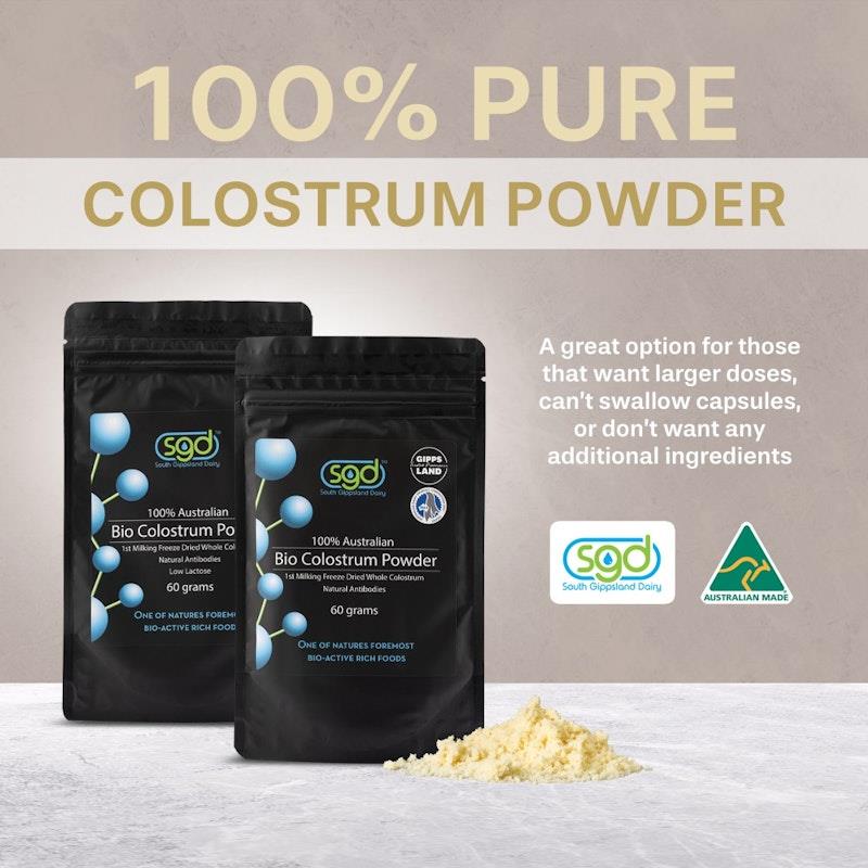 Buy SGD 100% Pure Australian Bio Colostrum Powder 60g Online at Chemist ...