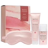 Buy Natio Peony Rosewater Cleanser Night Cream and Eye Mask Gift Set ...