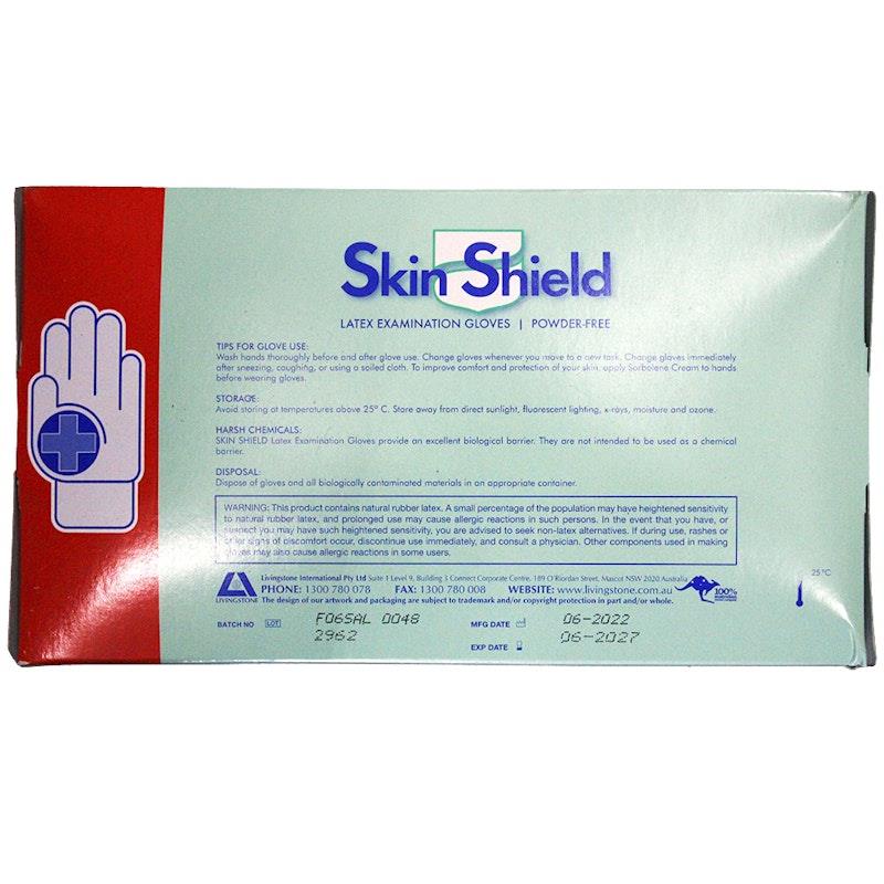 Buy Skin Shield Powder Free Latex Gloves Large 100 Pieces/Box Online at ...