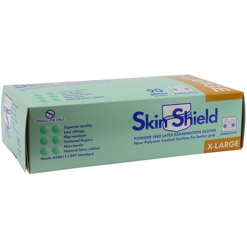 Buy Skin Shield Powder Free Latex Gloves Extra Large 100 Pieces/Box ...