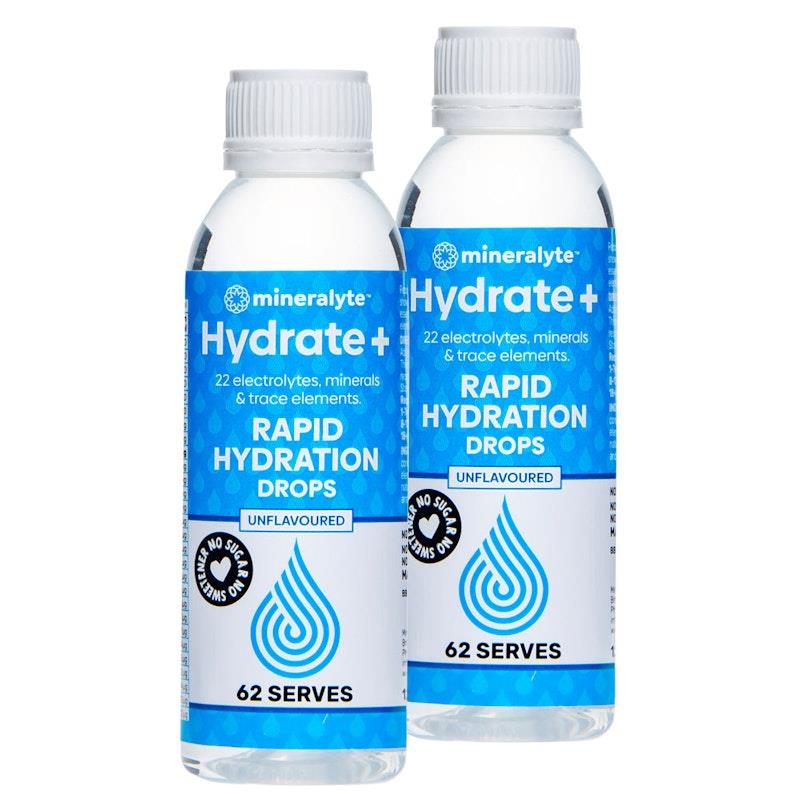 Buy Mineralyte Hydrate+ Rapid Hydration Drops Unflavoured 125ml (124 ...