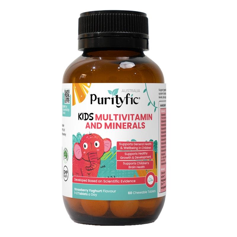 Buy Purity Kids Multivitamin and Minerals 60 Tablets 1Unit online at ...