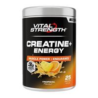 Buy VitalStrength Creatine + Energy Tropical 400g Online at Chemist ...