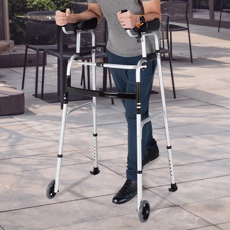 Buy Orthonica Aluminium Forearm Walking Mobility Aid Walker Online at ...