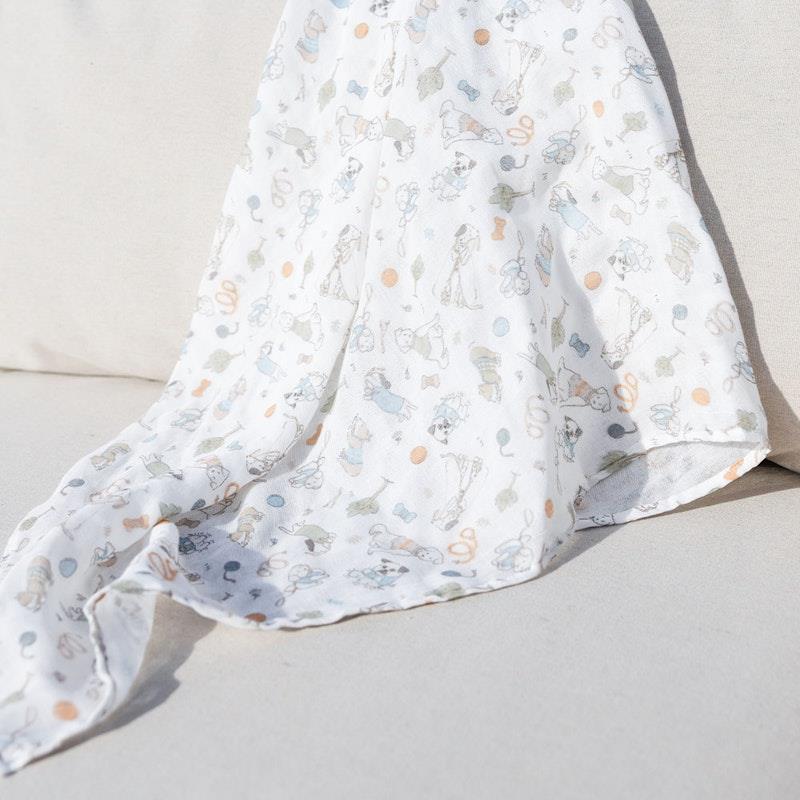 Buy The Little Linen Company Muslin 3pk Wrap Barklife Dog Online at ...