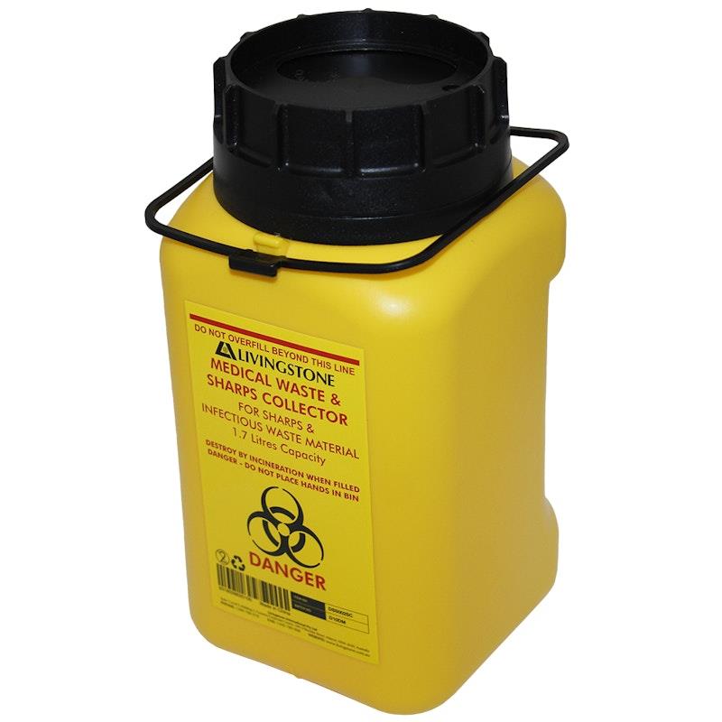 Buy Livingstone Needles Sharps Waste Collector 1unit Online at Chemist ...