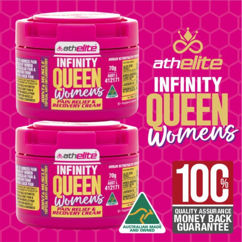 Buy Athelite Infinity Queen Women's Pain Relief & Recovery Cream 70g ...