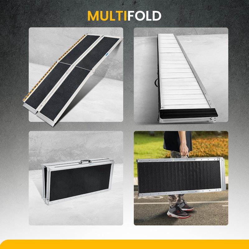 Buy Kartrite Aluminium Portable Wheelchair Ramp High-Grip R03 4 Feet ...