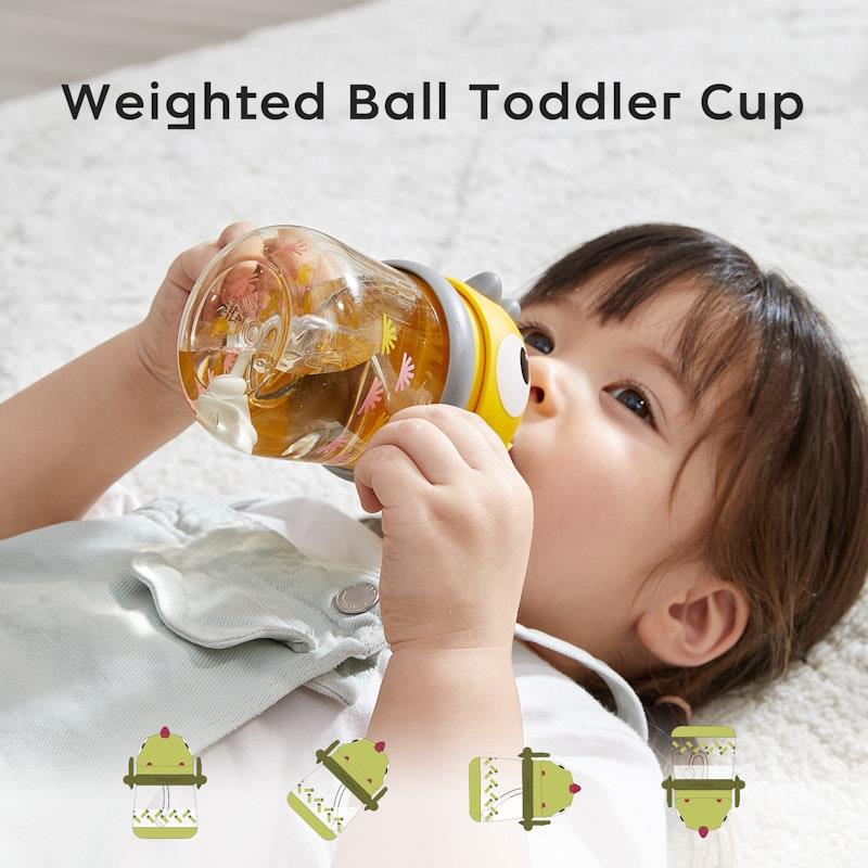 Buy Bc Babycare T-REX TOBY Weighted Straw Sippy Cup 150ml (with Handle) Yellow Online at Chemist ...