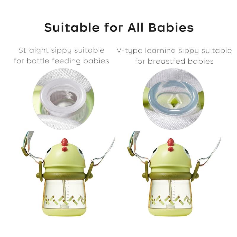 Buy Bc Babycare T-REX TOBY Weighted Straw Sippy Cup 300ml (with Strap) Green Online at Chemist ...