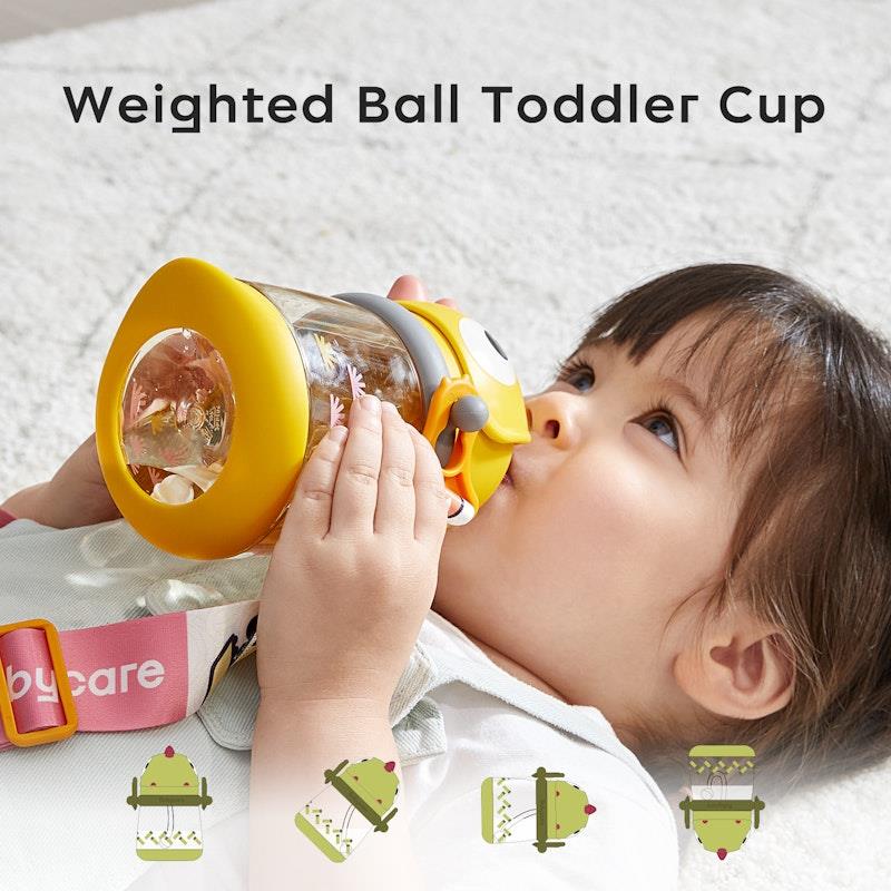 Buy Bc Babycare T-REX TOBY Weighted Straw Sippy Cup 300ml (with Strap) Yellow Online at Chemist ...