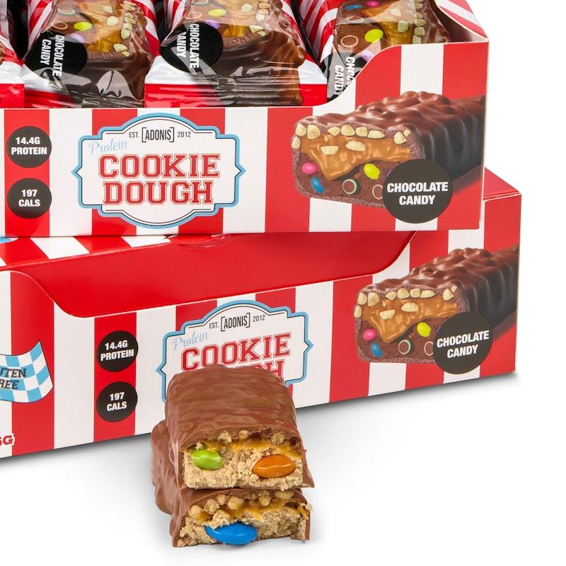 Buy Adonis Gear Protein Cookie Dough Chunky Bar - Chocolate Candy ...