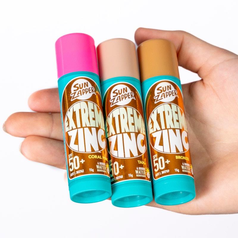Buy SUN ZAPPER Extreme Zinc Tan/Pink/Bronze SPF 50+ Stick 3Pack Online ...