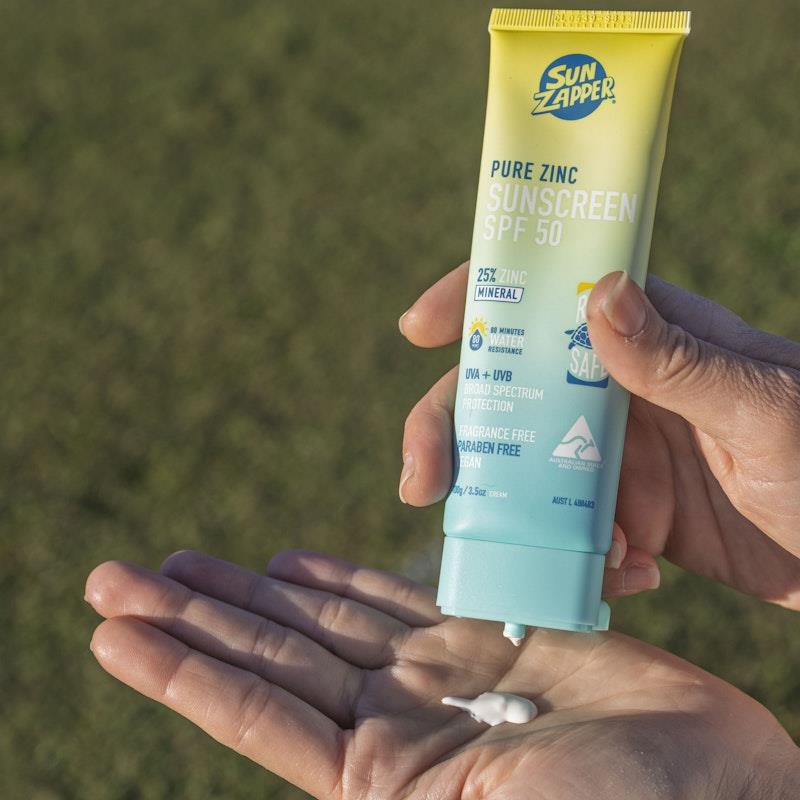 Buy SUN ZAPPER Pure Zinc Sunscreen Cream SPF 50 100g Online at Chemist ...