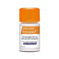 Buy Ferro-Grad F Iron & Folic Acid 30 Tablets NEW Online at Chemist ...
