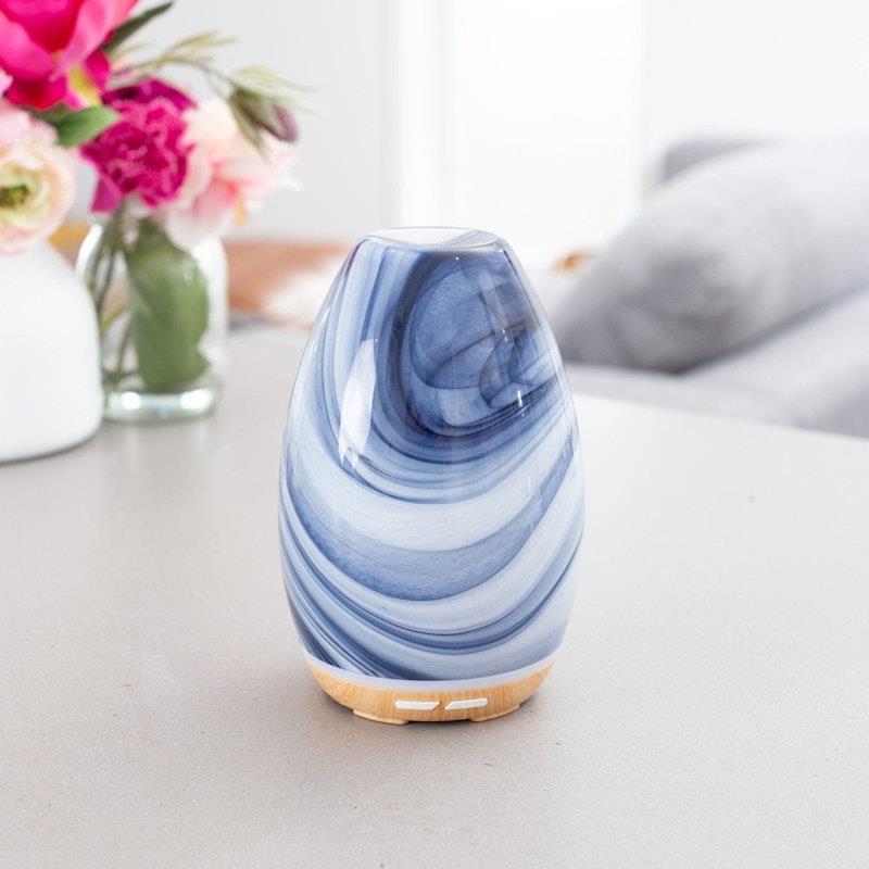 Buy Lively Living Aroma-Swirl Glass Diffuser Denim Online at Chemist ...