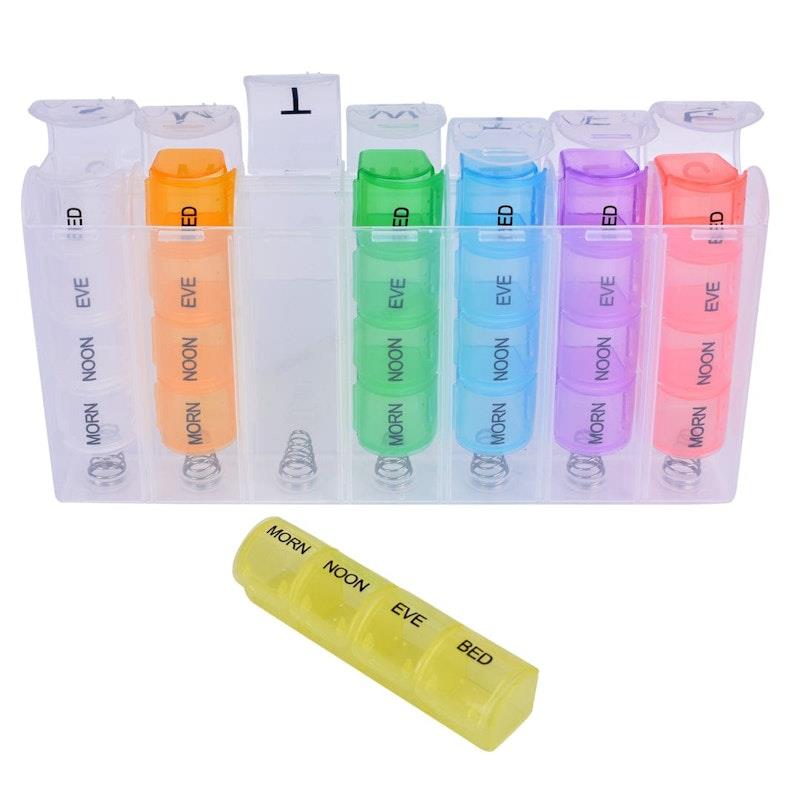 Buy Flightmode 7 Day Travel Pill Box Medicine Organiser with Individual ...