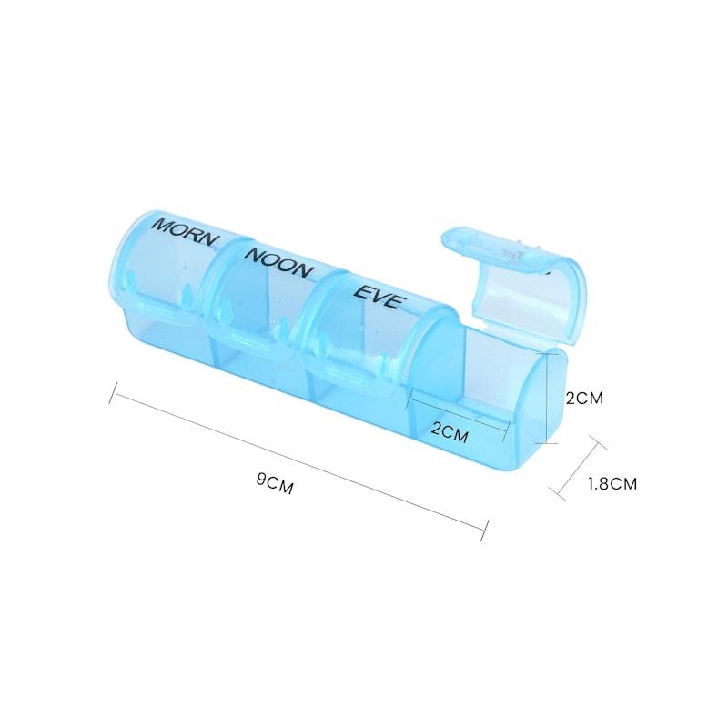Buy Flightmode 7 Day Travel Pill Box Medicine Organiser with Individual ...