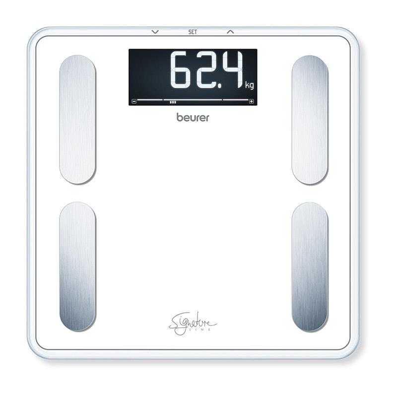 Buy Beurer BF400W Digital Glass Body Fat Scale: Signature Line White ...