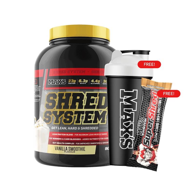 Buy MAX'S Shred System Starter 900g - Vanilla Smoothie Bundle Online at Chemist Warehouse®