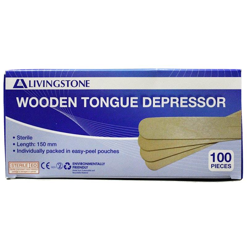 Buy Livingstone Wooden Tongue Depressors Sterile 100 Pieces/Box Online ...
