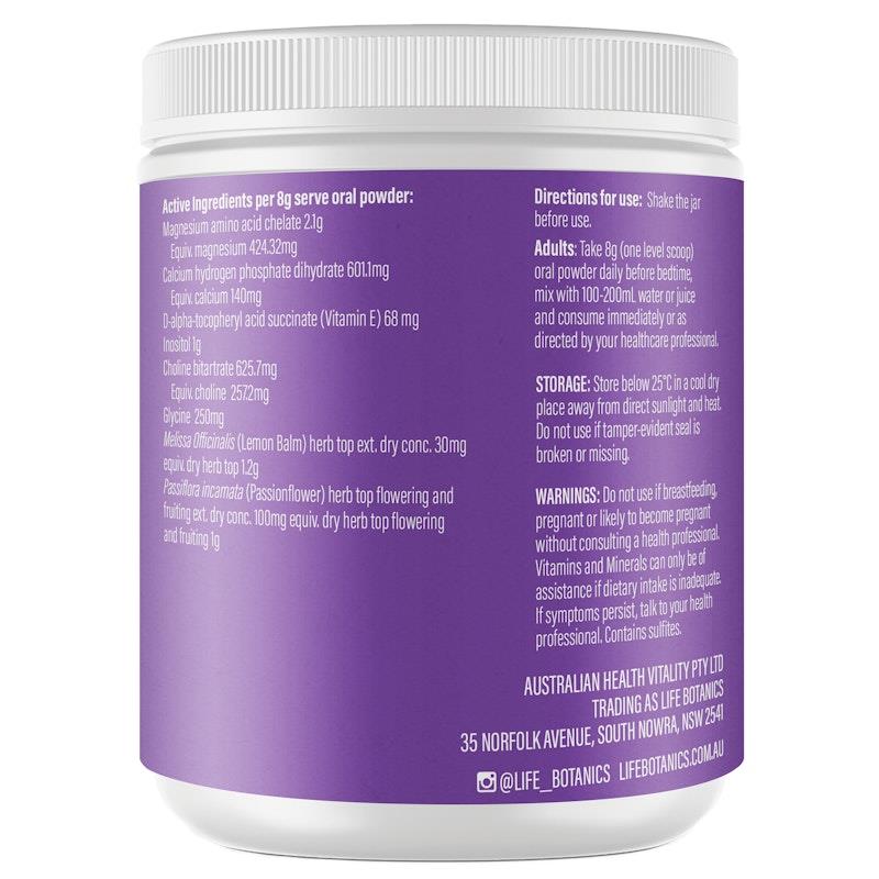 Buy Life Botanics High Strength Magnesium + Sleep Powder 3x150g Pack ...