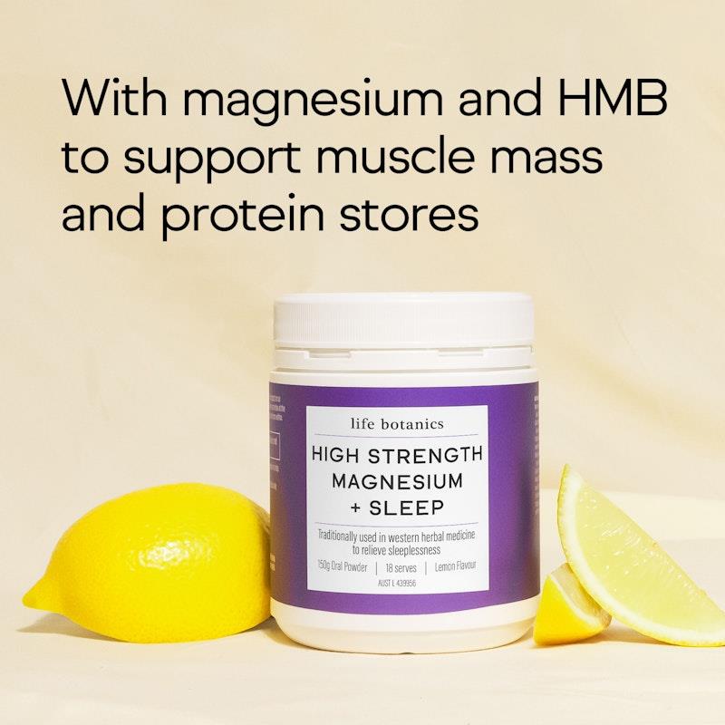 Buy Life Botanics High Strength Magnesium + Sleep Powder 3x150g Pack ...