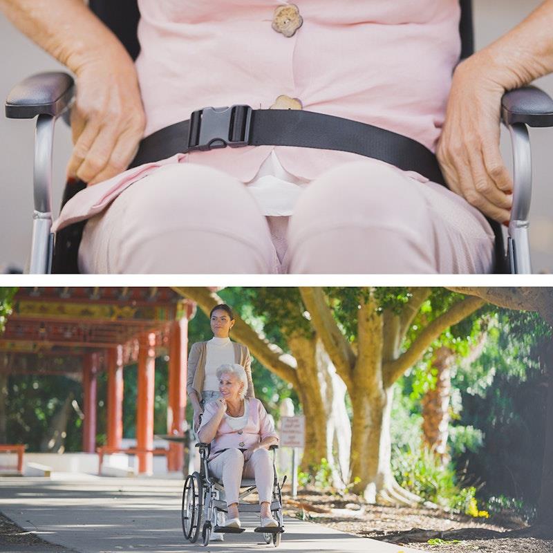 Buy Equipmed Folding Aluminium Wheelchair Grey & Black Online at ...