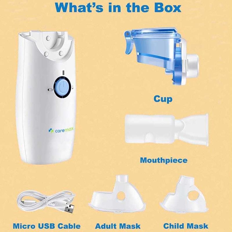 Buy Caremax Portable Ultrasonic Mesh Nebuliser Inhaler 1Unit Online at ...