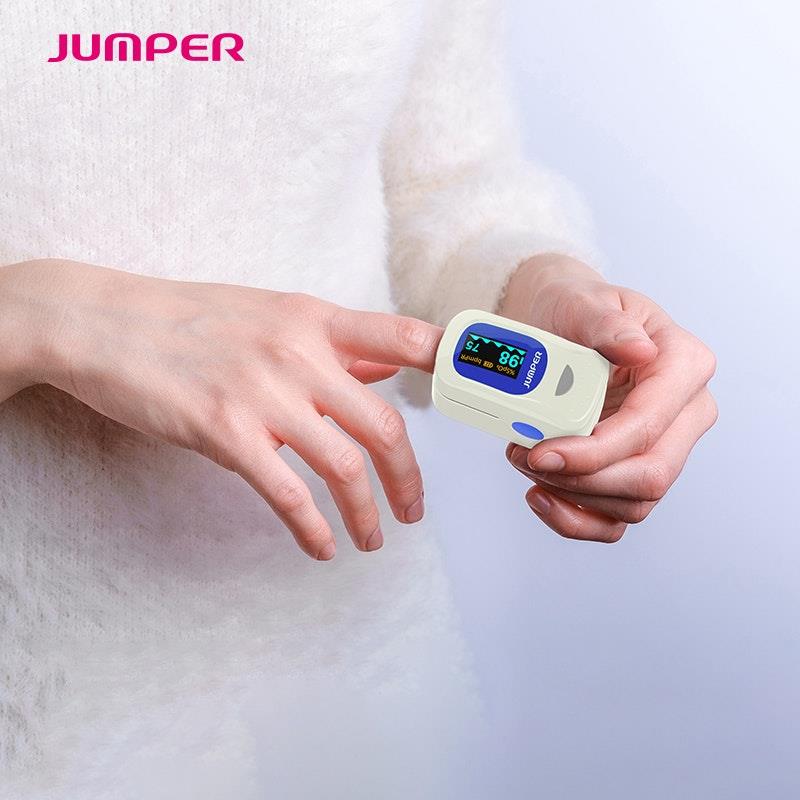 Buy Jumper Finger Pulse Oximeter with Alarm Feature 1Unit Online at ...