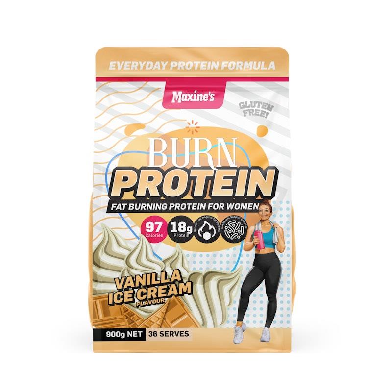 Buy Maxine's Burn Protein Value 900g - Vanilla Ice Cream Bundle Online ...