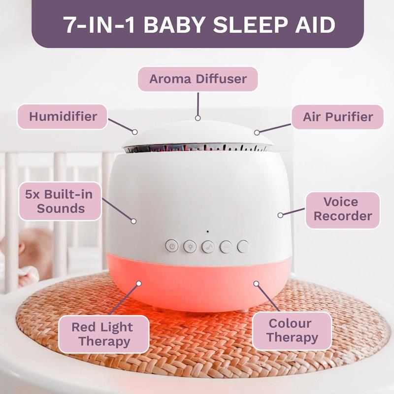 Buy Lively Living Aroma-Snooze 7 in 1 Sleep Aid Humidifier White Online ...