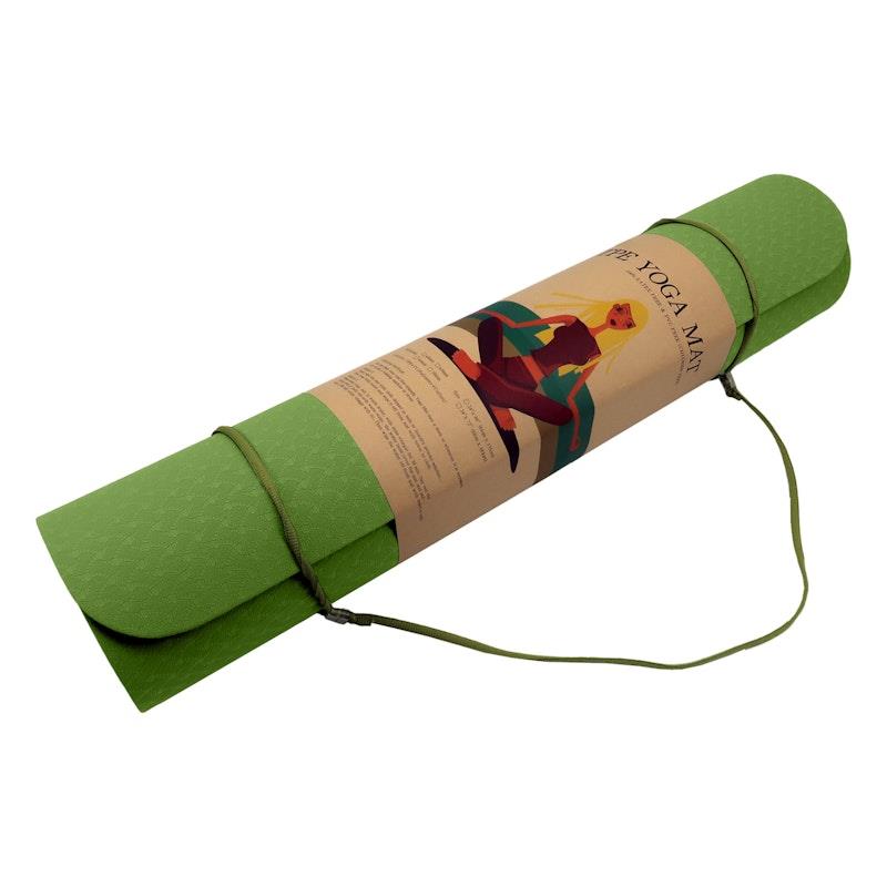 Buy Powertrain TPE Pilates Exercise Yoga Mat 8mm Green Online at ...