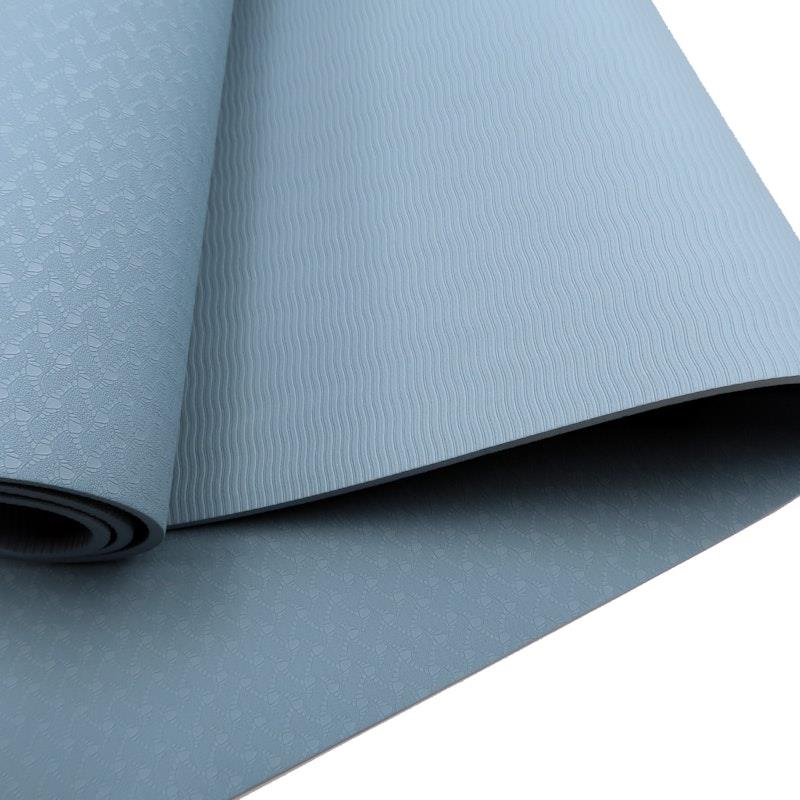 Buy Powertrain TPE Yoga Pilates Exercise Mat 6mm Sky Blue Online at ...