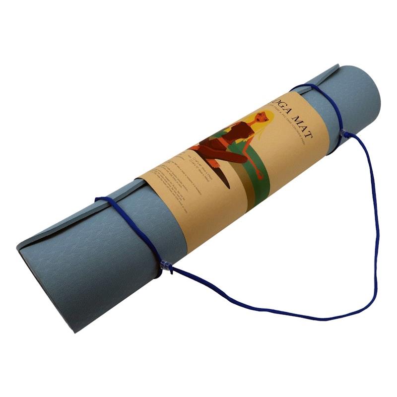 Buy Powertrain TPE Yoga Pilates Exercise Mat 6mm Sky Blue Online at ...