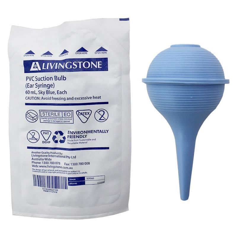 Buy Livingstone Ear Syringe Suction Bulb Nasal Aspirator PVC Latex Free ...