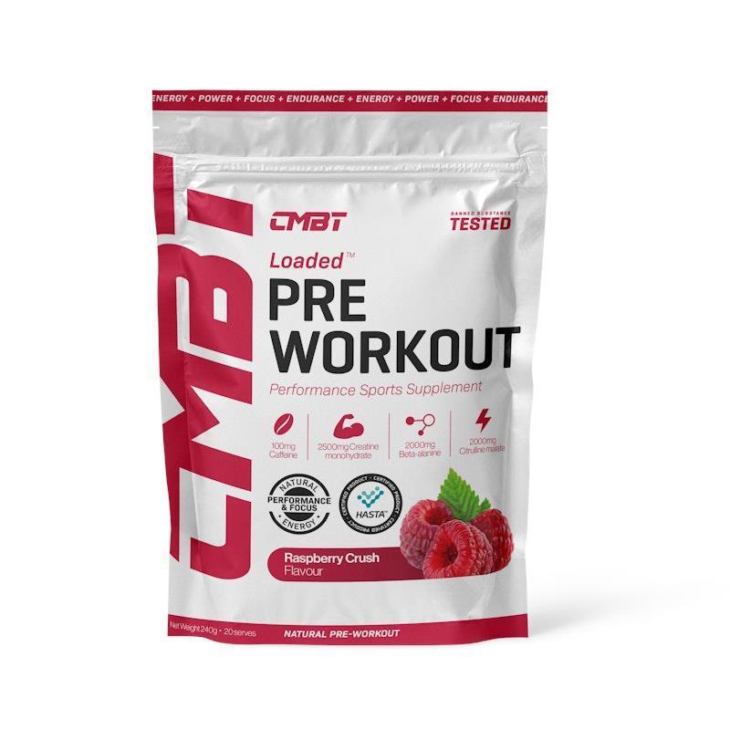 Buy CMBT Loaded Pre Workout 240g Raspberry Crush online at Chemist ...