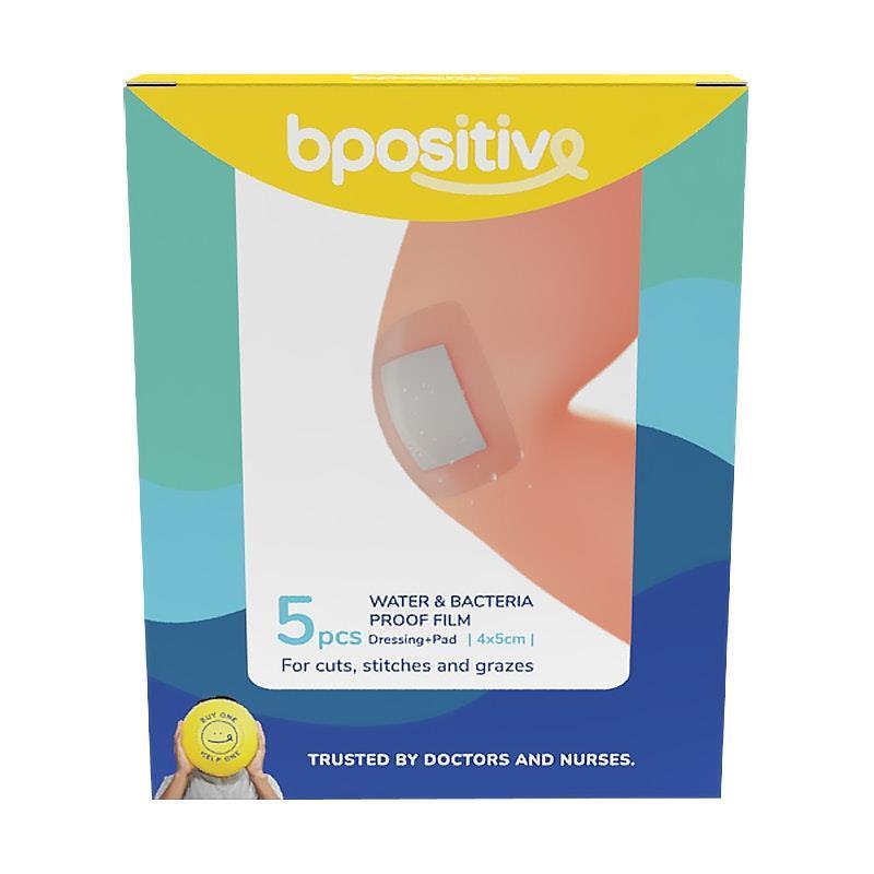 Buy bpositive Water & Bacteria-Proof Dressing + Pad 4x5cm 2Pack online ...