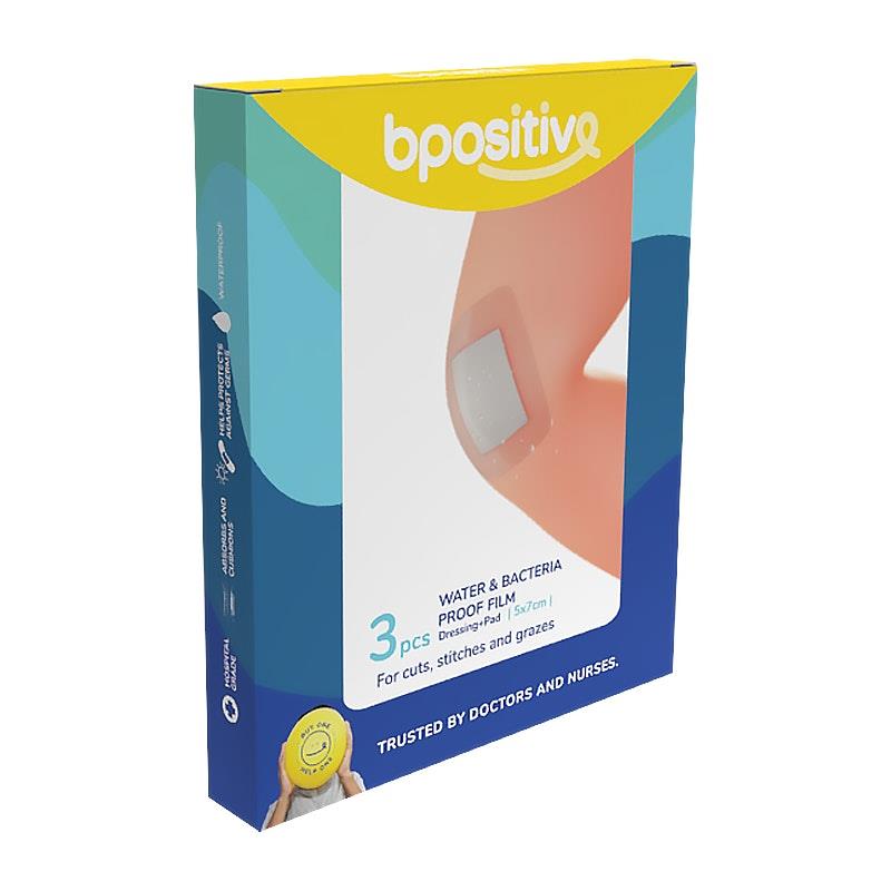 Buy bpositive Water & Bacteria-Proof Dressing Pad 5x7cm 2Pack Online at ...