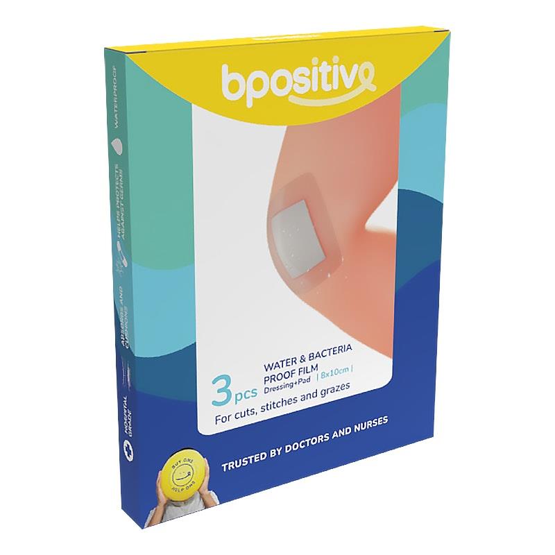 Buy bpositive Water & Bacteria-Proof Dressing Pad 8x10cm 2Pack Online ...