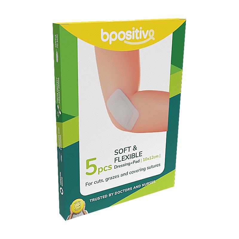 Buy bpositive Soft & Flexible Dressing Pad 10x12cm 2Pack Online at ...